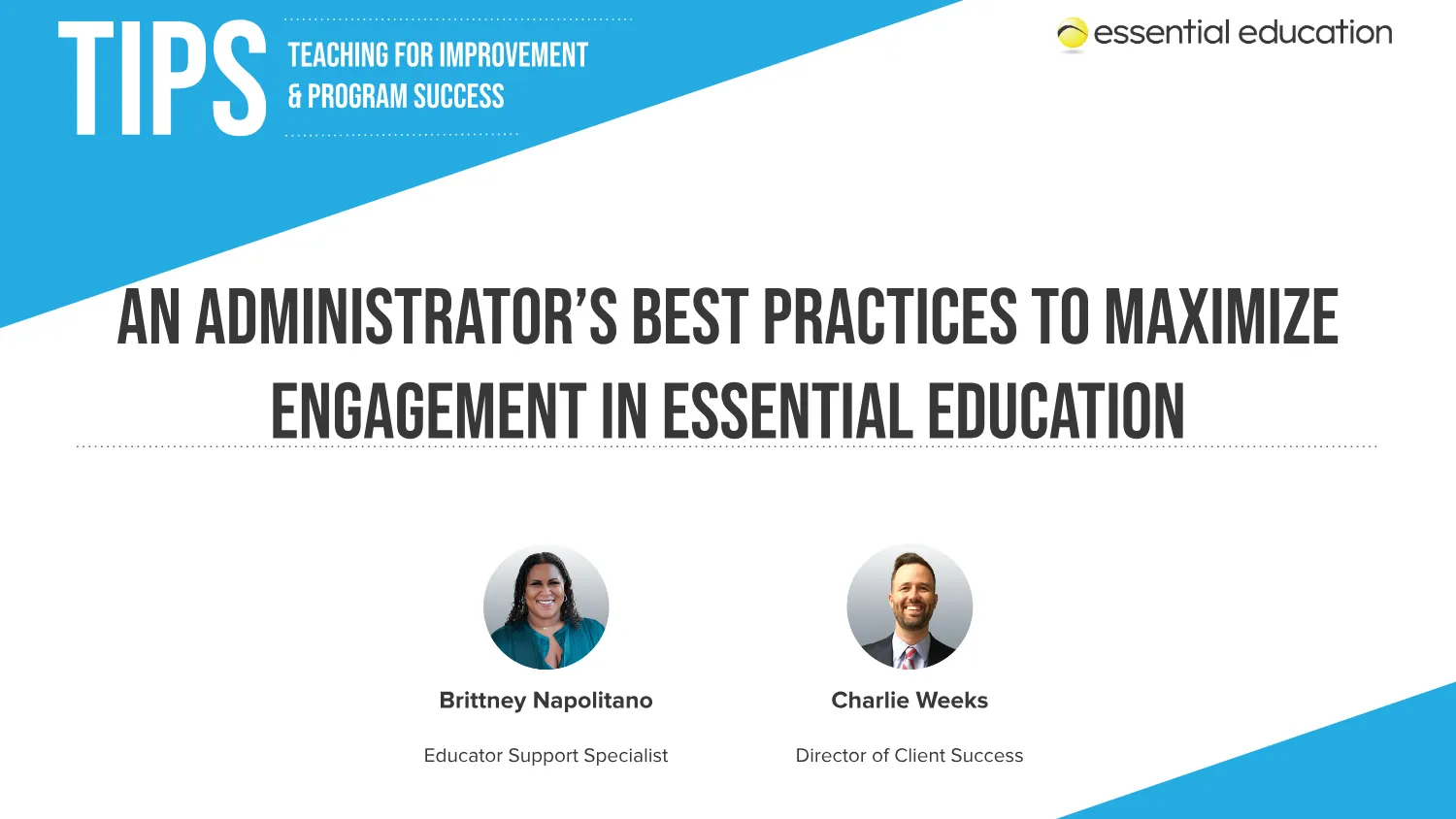 TIPS Live Training Webinars | Essential Education